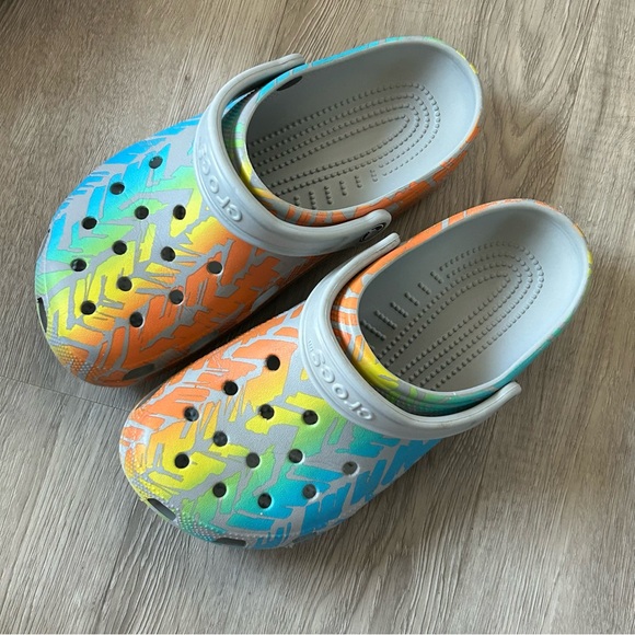 CROCS | Shoes | Crocs Classic Graphic Multi Color Unisex Clog | Poshmark